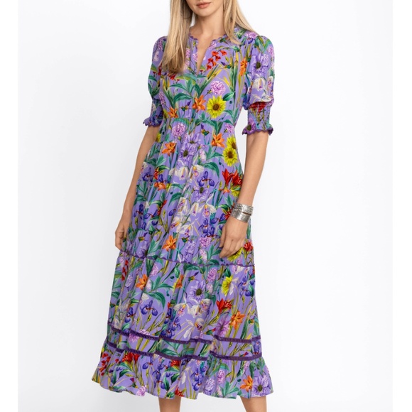 Johnny Was | Dresses | Nwt Johnny Was Daphne Silk Maxi Dress Daphne ...